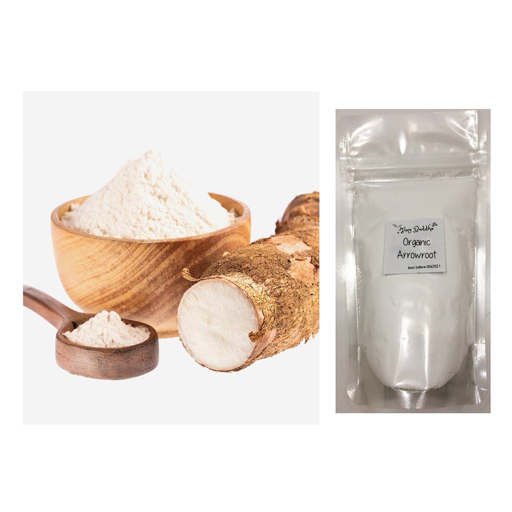 organic arrowroot powder flour food grade 100g 250g maranta arundinacea ...