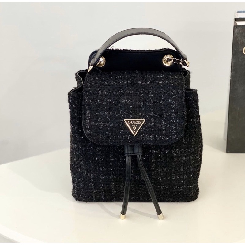 knapsack Guess Cessily tweed backpack | Lazada PH
