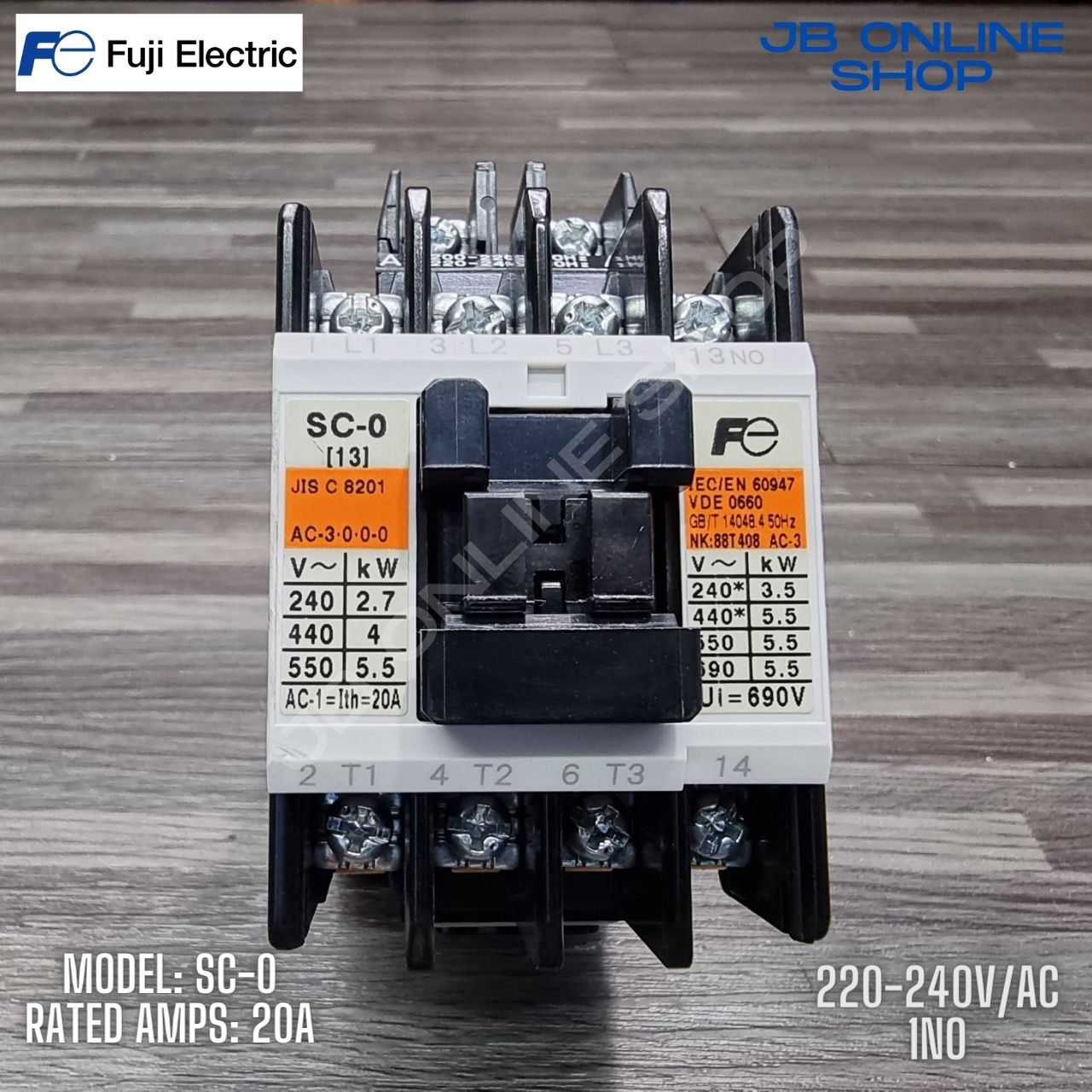 Fuji Magnetic Contactor SC-0 20A 220VAC | Lazada PH