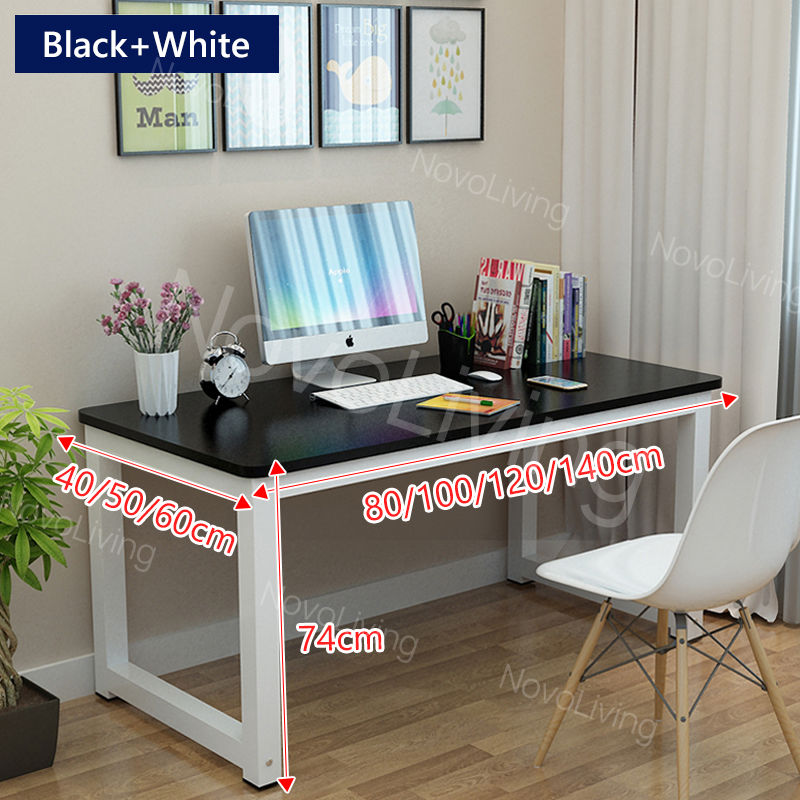 Novoliving 100/120/140CM Computer Table Home Study Desk Company Office ...