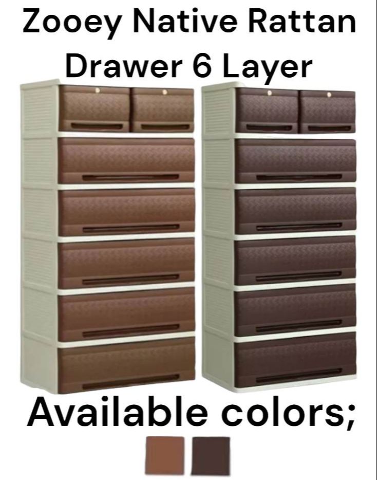 Zooey Buy 1 Take 1 Native Rattan Drawe 6 Layer / 5 Layer | Lazada PH