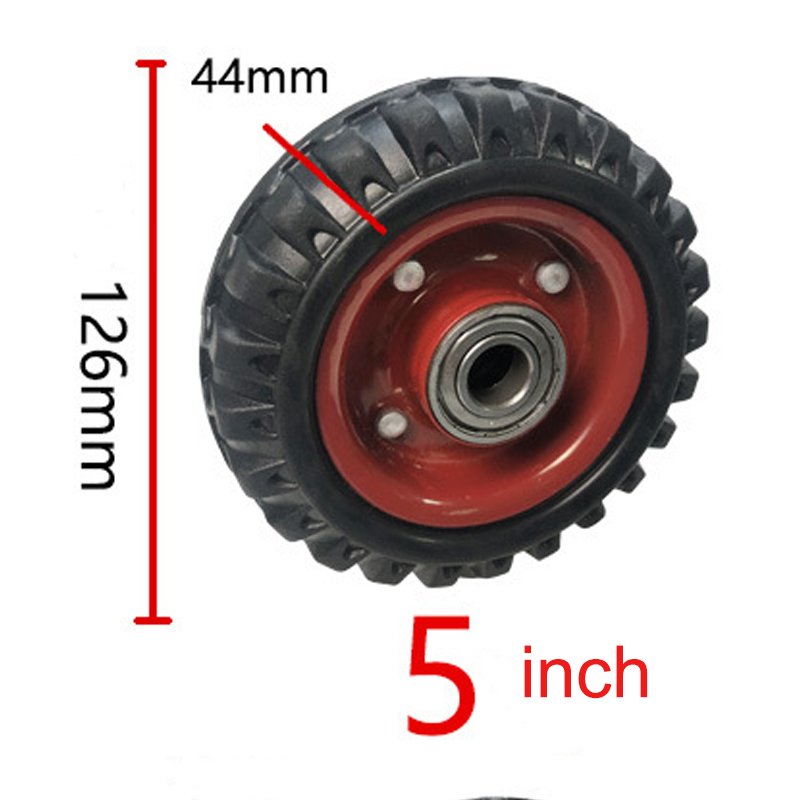 Silent Rubber Wheel For Push Cart Wheel Heavy Duty Universal Wheels ...