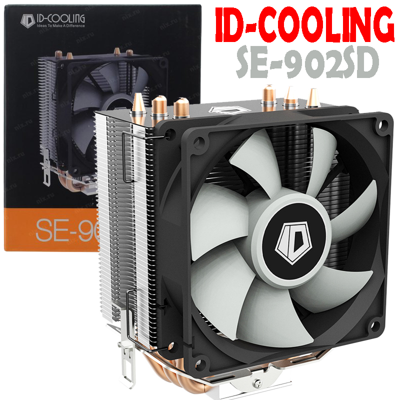 ID-Cooling SE-902SD 92mm Fan CPU Cooling Fan Intel AMD 3PIn PWM contain ...