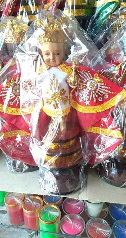 13 inches Wooden Santo Niño De Cebu Statue Figurine Senior Sto Nino ...