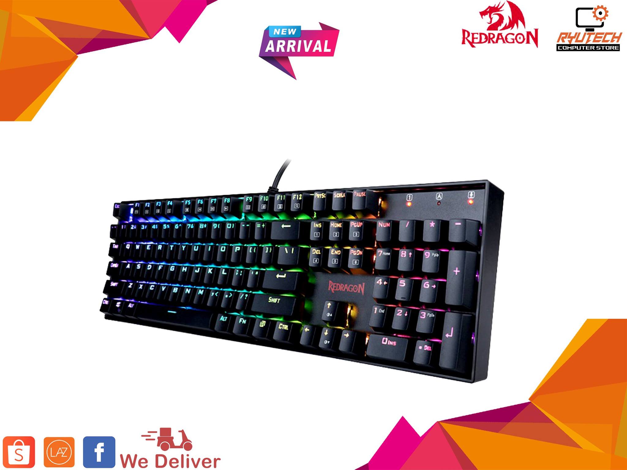 REDRAGON MITRA K551 MECHANICAL KEYBOARD | Lazada PH