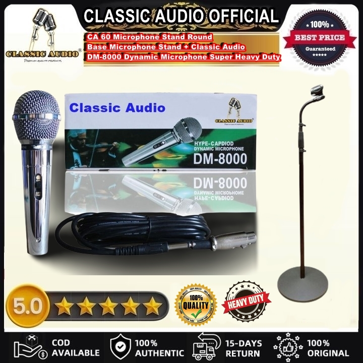 Classic Audio CA 60 Microphone Stand / Round Base Microphone Stand ...