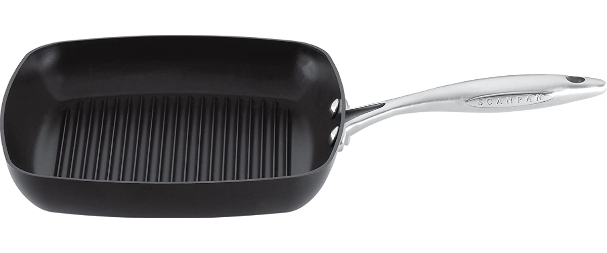 Scanpan Professional 10.25 inch Square Grill Pan, 10.25 IN, Black ...
