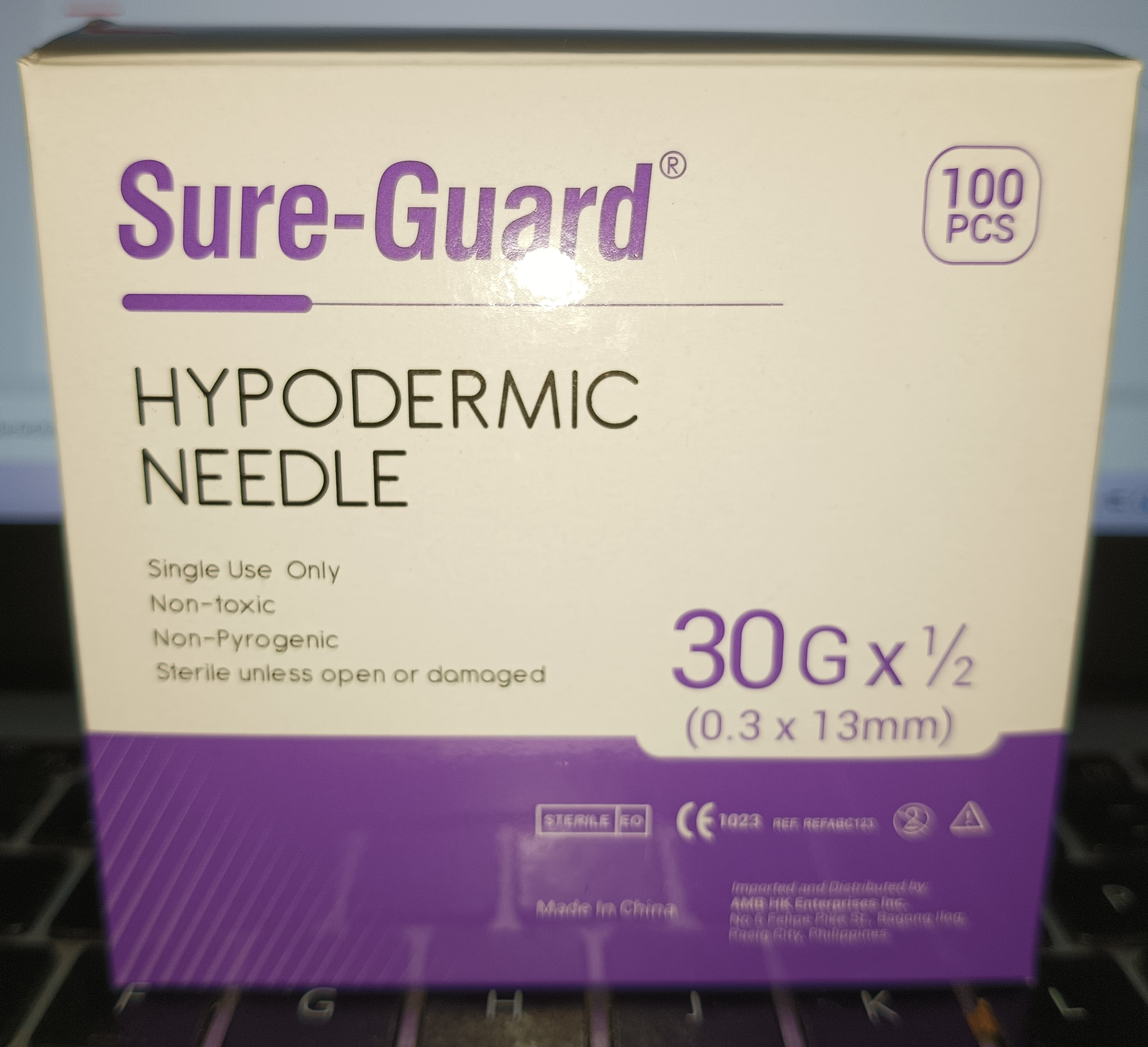 SURE-GUARD HYPODERMIC NEEDLE 30Gx1/2 | Lazada PH