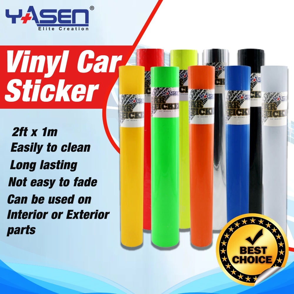 Yasen Car Sticker Adhesive Vinyl Sticker (Cars/Motorcycle) Window Vinyl ...
