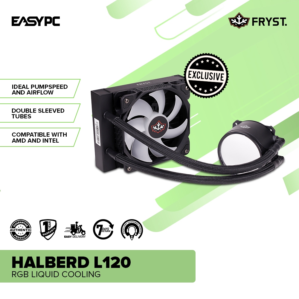 EasyPC | FRYST HALBERD L120 / L240 RGB Liquid Cooling | Lazada PH