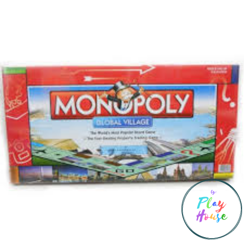 MONOPOLY GLOBAL VILLAGE, BOARD GAME FOR ALL AGES / group fun ...