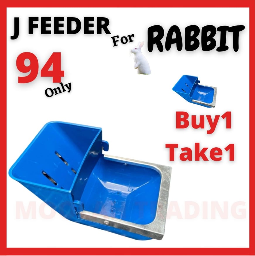 Moolah88 High Quality J Feeder for Rabbits 10cm (Buy1 Take1) (94 only ...