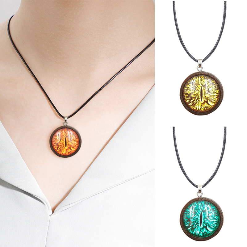 Wind Eye Color Sweater Chain Time Stone Eye Necklace Jewelry Pendant ...