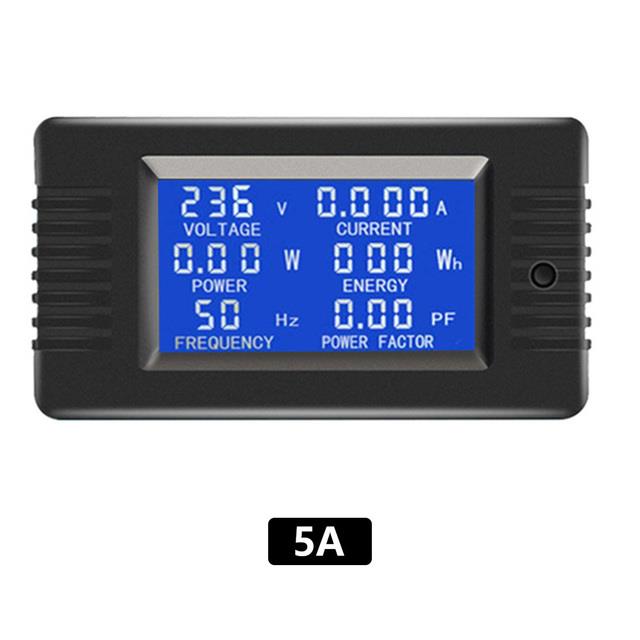 6in1 Digital Voltage Current Tester AC 80 260V 5A 10A 100A Power Energy ...