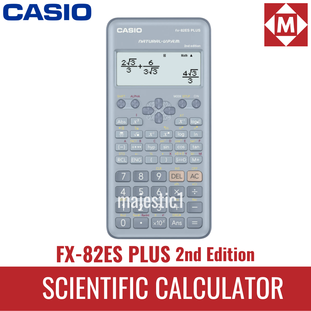 Casio Scientific Calculator FX-82ES PLUS 2nd Edition 100% Original ...
