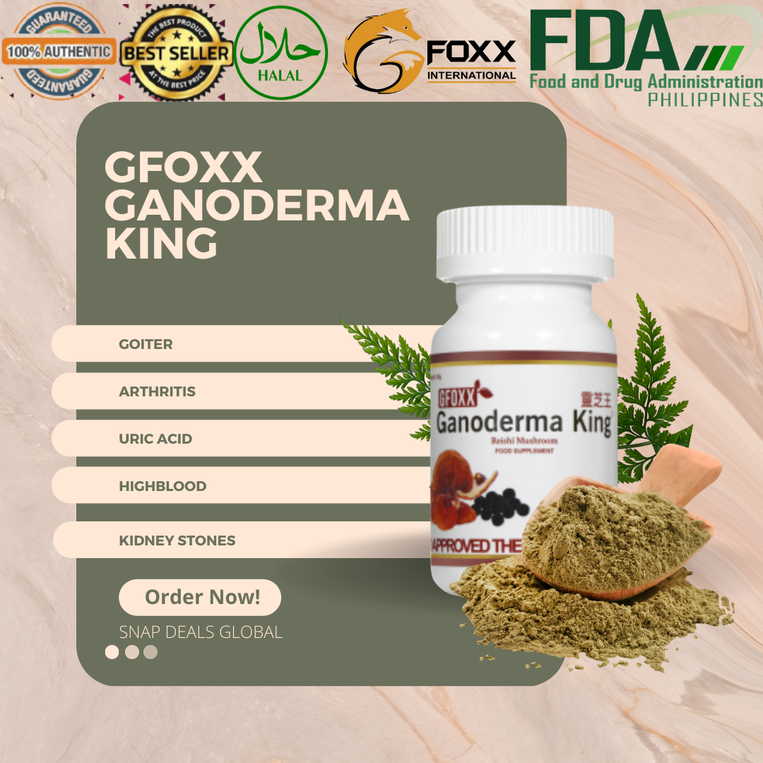 GFOXX ORIGINAL GANODERMA KING WITH REISHI MUSHROOM Supports immune function, Reduces ...