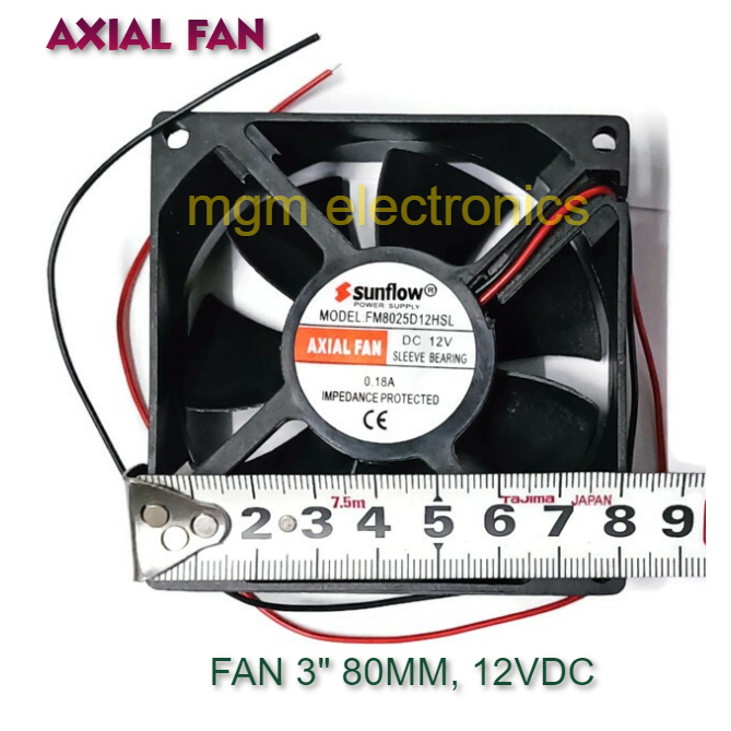 FAN 12VDC 80MM, 120MM SUNFLOW BLOWER FAN, EXHAUST FAN, COOLING FAN | Lazada PH
