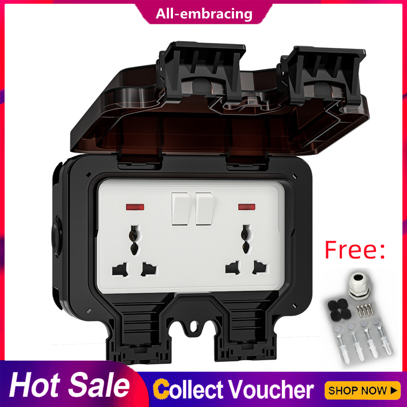 High-quality IP66 grade outdoor waterproof socket rain drain plug box ...