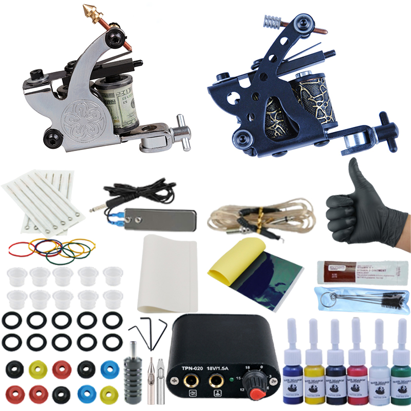 Learner Complete Kit Tattoo Machine Complete Tattoo Kit Tattoo Supplies ...