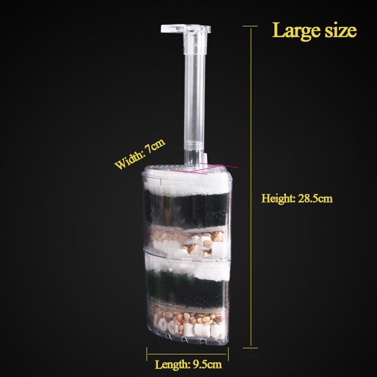 【Hot】 Aquarium corner filter Fish Tank Activated Carbon Filter Water ...