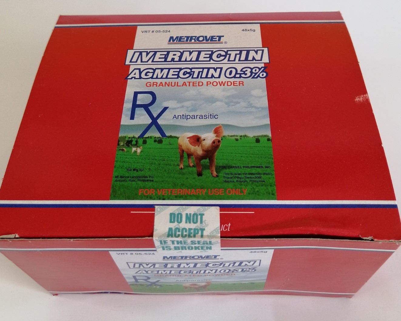 [SOUTH VET] Buy 1box 48 sachet AGMECTIN 0.3% GRANULATED POWDER ANTI ...