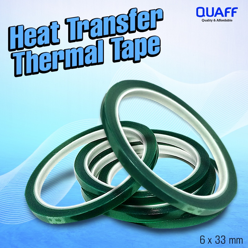 FMP Quaff 6 by 33mm Heat Transfer Thermal Tape and 2cm by 10m Teflone ...