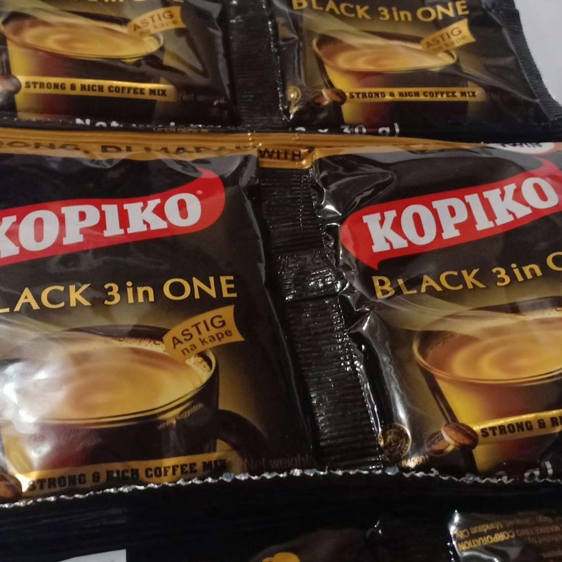 Coffee 3 in 1 Kopiko Black 10 Sachet Twin Pack | Lazada PH