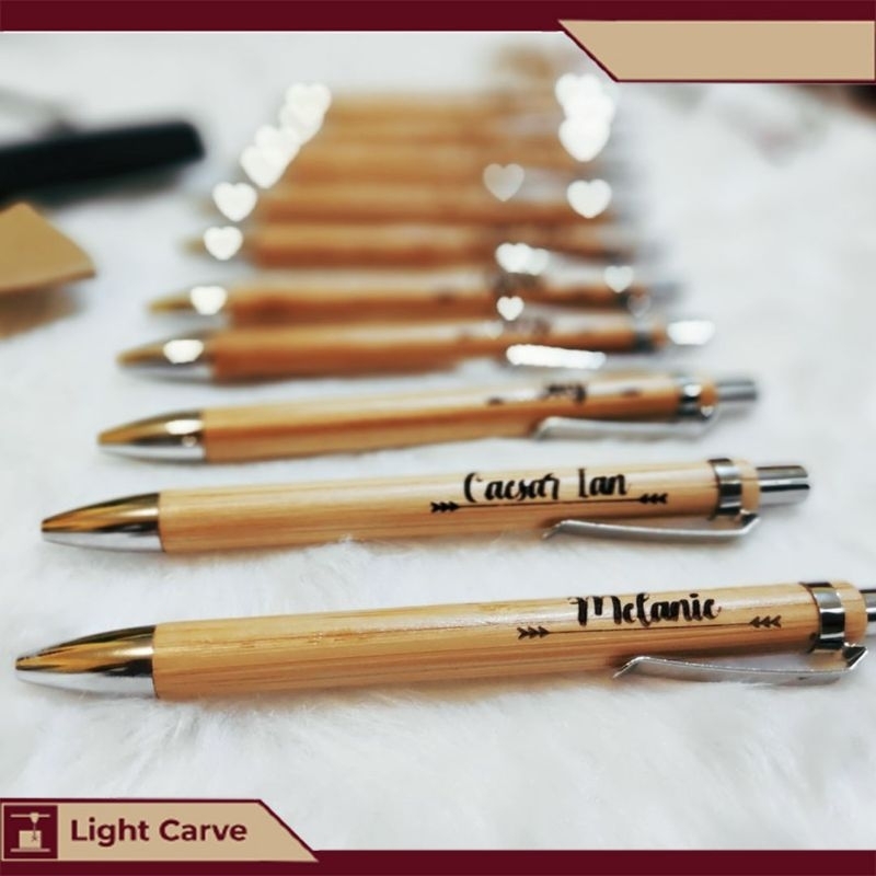 Personalized Laser Engraved Bamboo Pen | Lazada PH