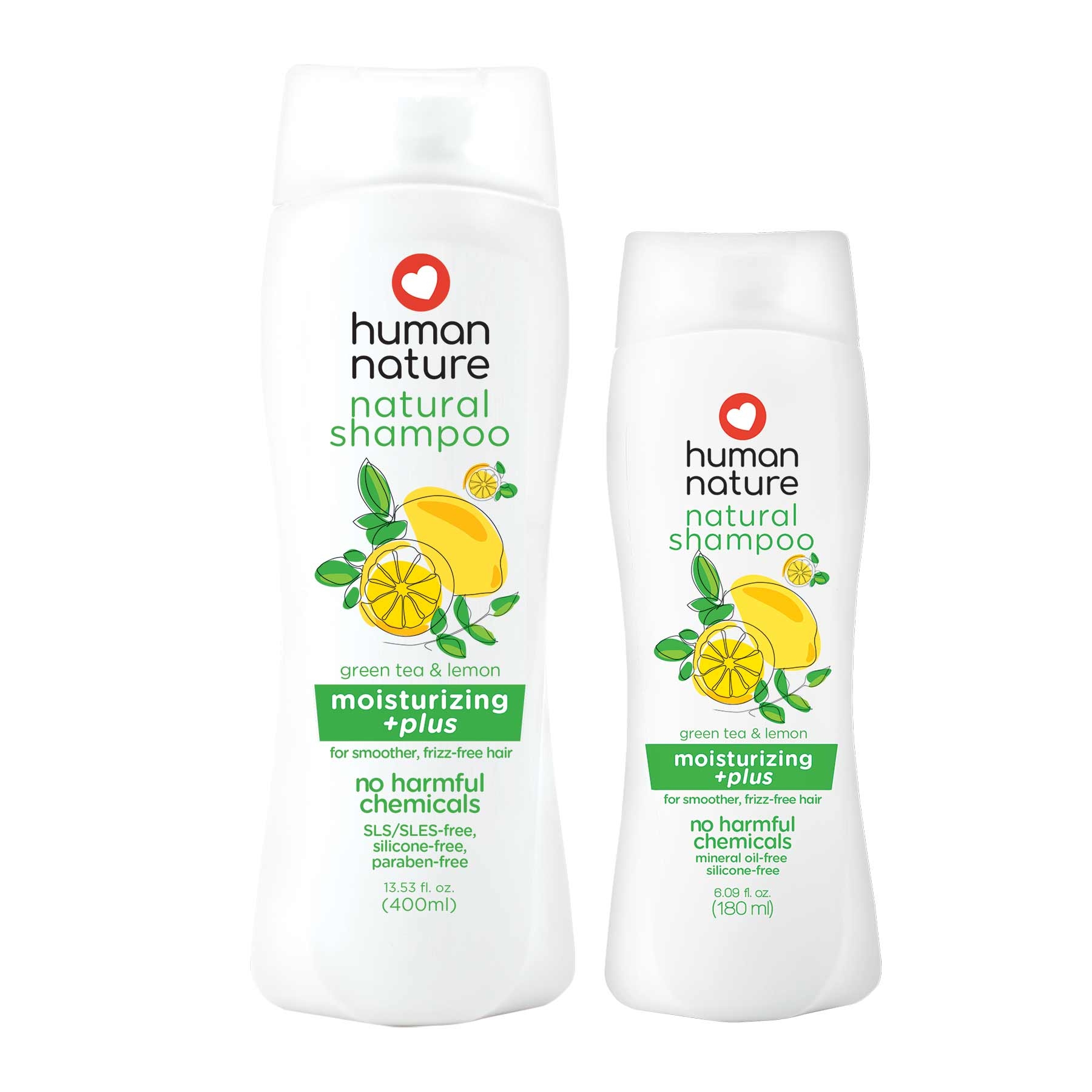 Human Nature Moisturizing PLUS Natural Shampoo Frizz Fighter for ...