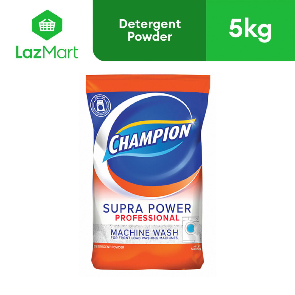 Champion Detergent Powder Machine Wash 5Kg | Lazada PH