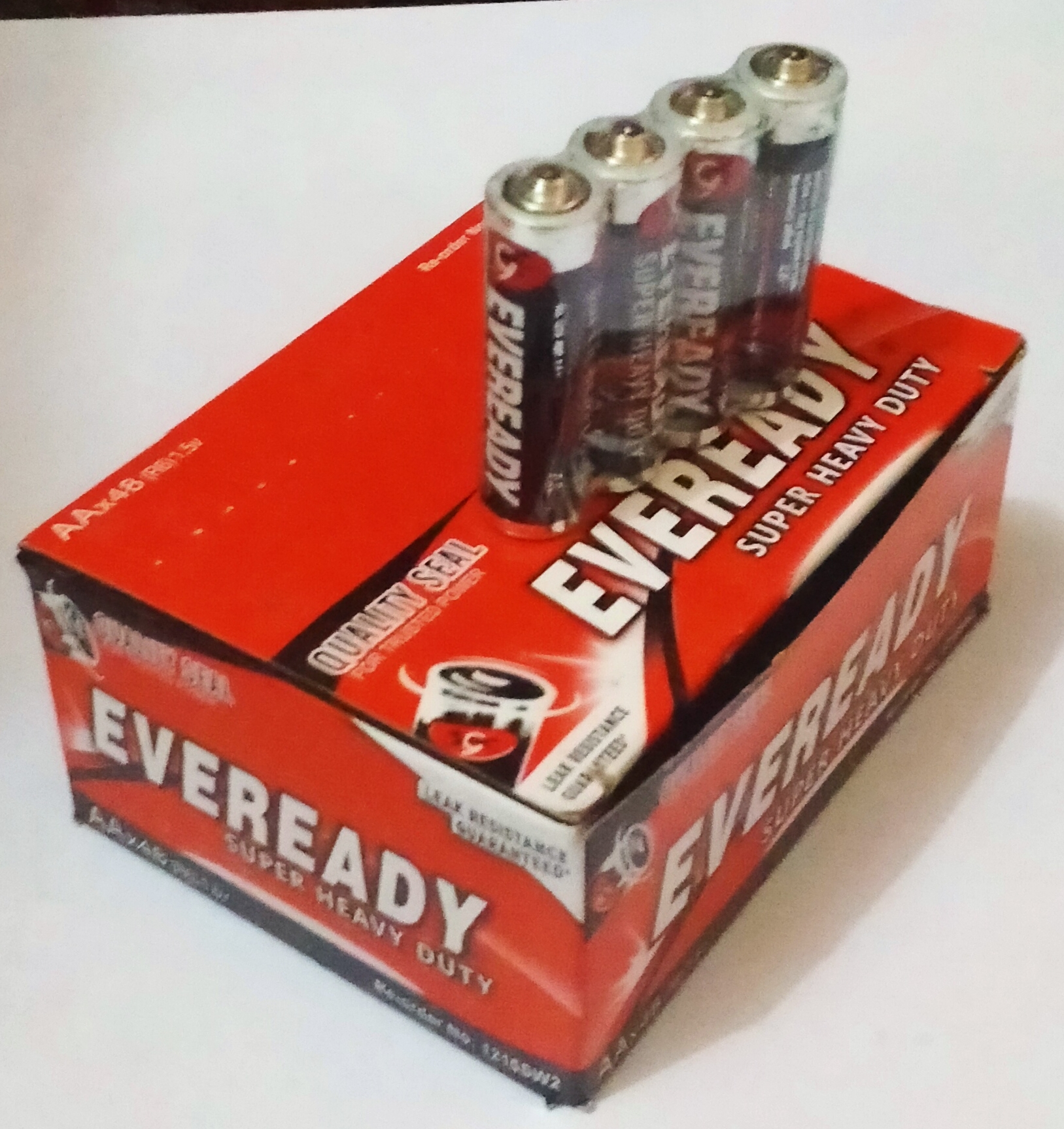 EVEREADY AA CLASS A HEAVY DUTY BATTERY X4PCS PER PACK 12 PACKS OR 48 ...