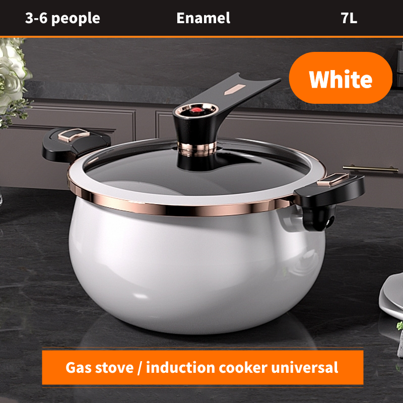 Micro pressure cooker original enamel material 7L large capacity non ...