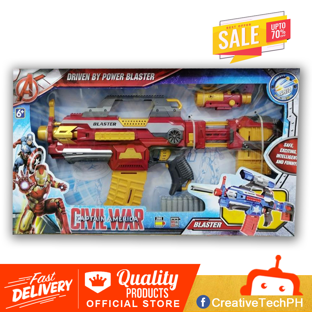 Super Hero Soft Bullet Blaster (Power Blaster) Toys for Kids by ...