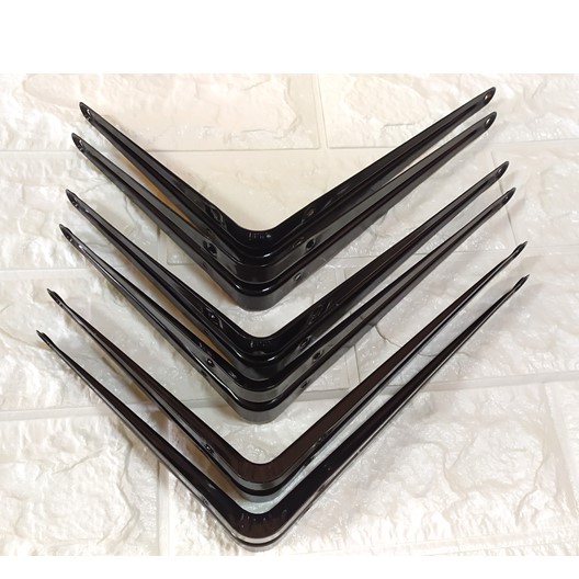 Wall Bracket L Shape Support Color Black 2pcs 90-degree Angle Space ...