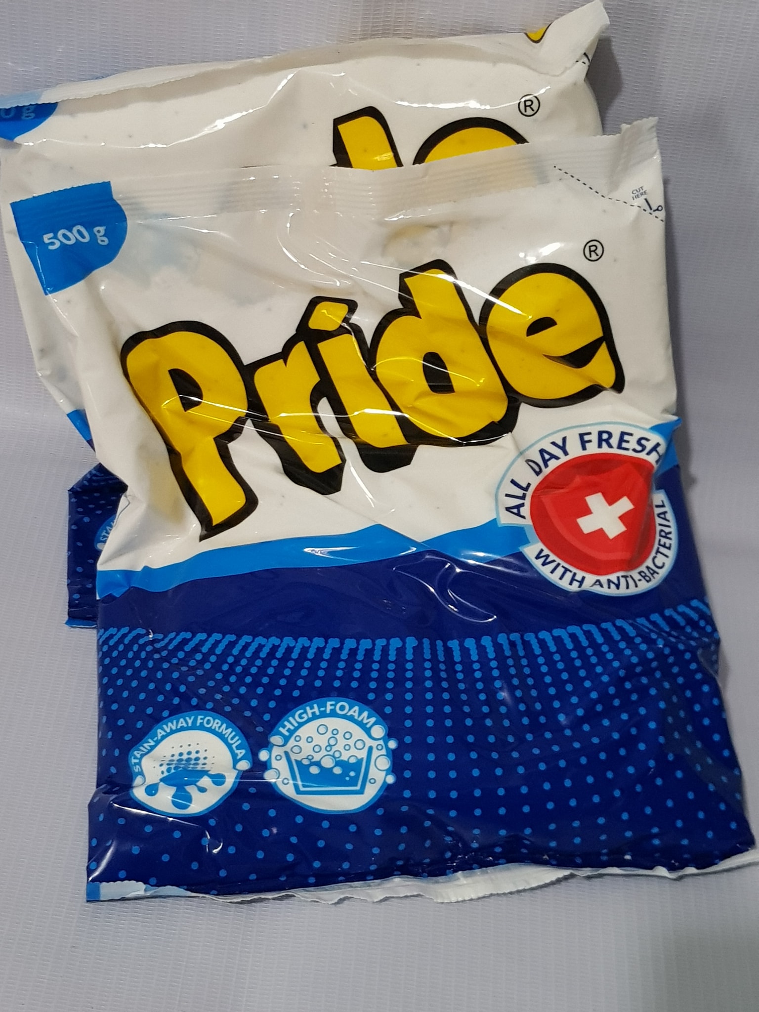 PRIDE Powder with All Day Fresh Anti-Bacterial - Stain Away Formula ...