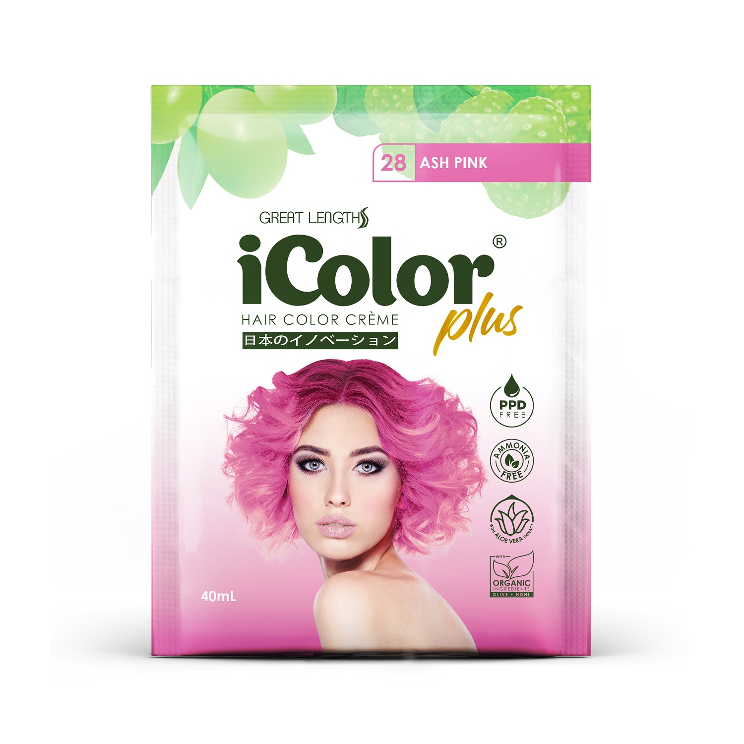 ICOLOR Plus Shampoo Hair Color Creme Ash Pink 40ml | Lazada PH