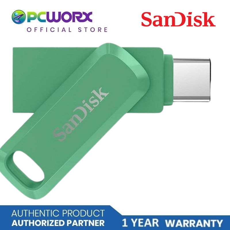 Sandisk Ultra Dual Drive Go USB 3.2 Type C/A Green SDDDC3-064G-G46AG ...