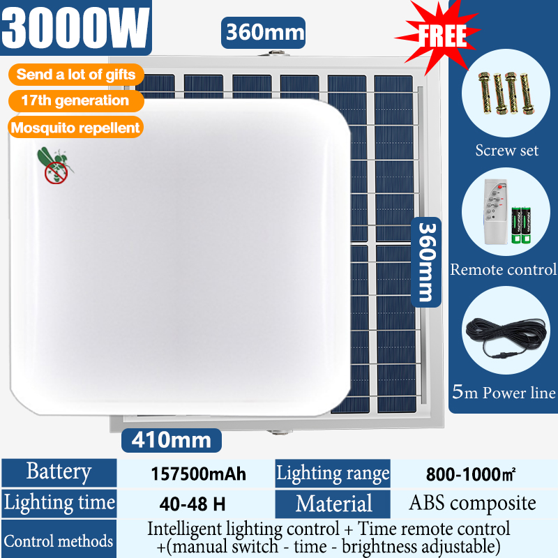 solar ceiling light 3000W Solar light indoor light Solar light outdoor ...