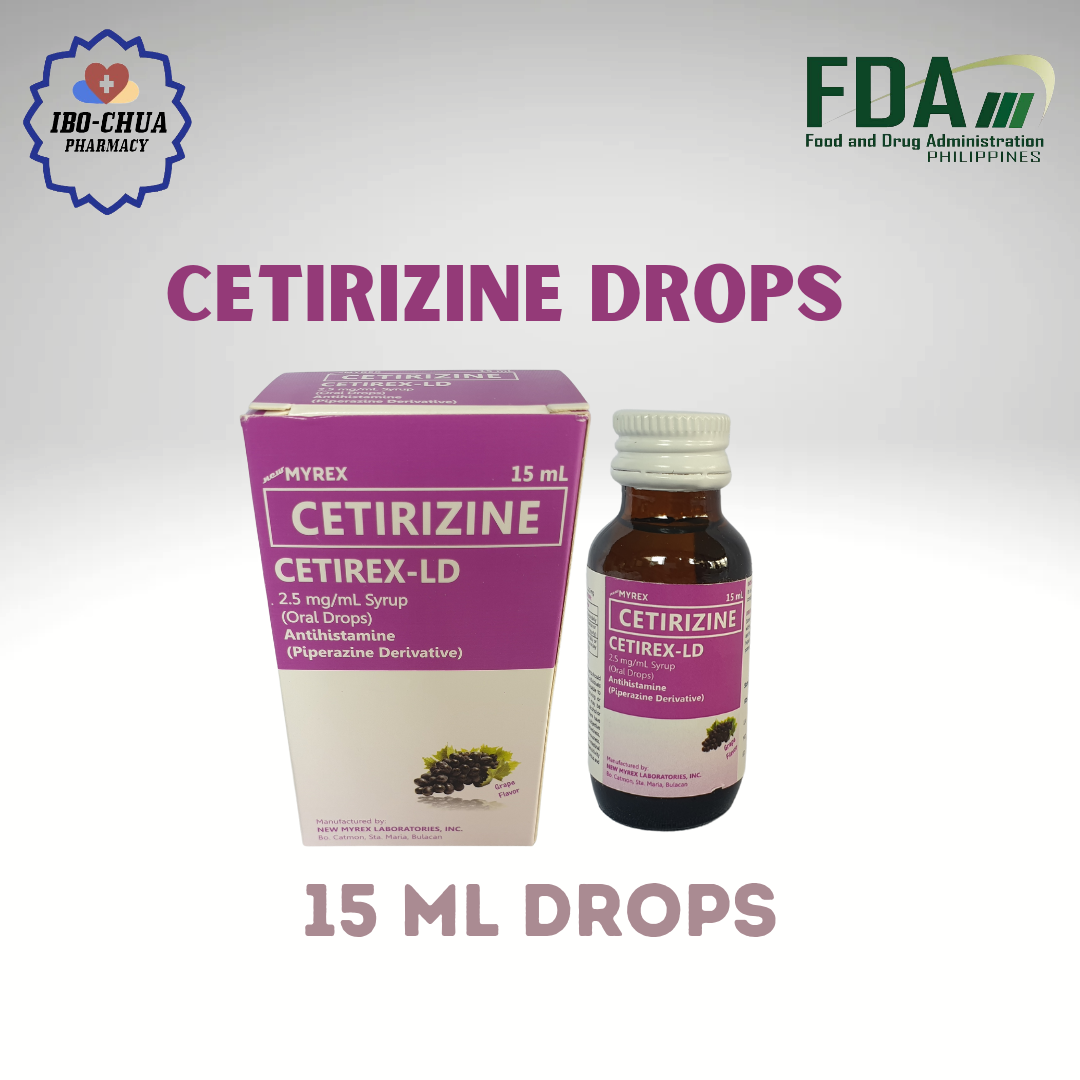 Cetirizine Drops (CETIREX-LD) 15ml- 1 bottle | Lazada PH