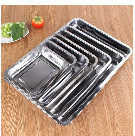 Stainless Steel Storage Trays Thick Pans Rectangular Multi-Function ...