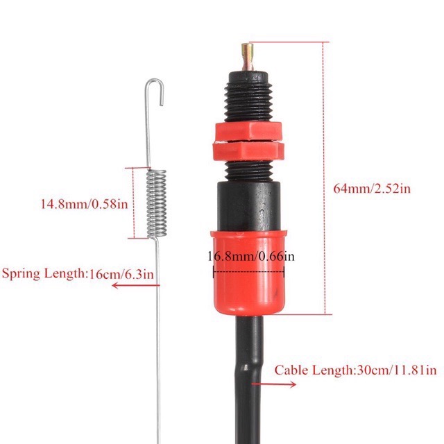 Universal Stop Light Switch With Spring 1 Piece (Black or Red) Rear ...