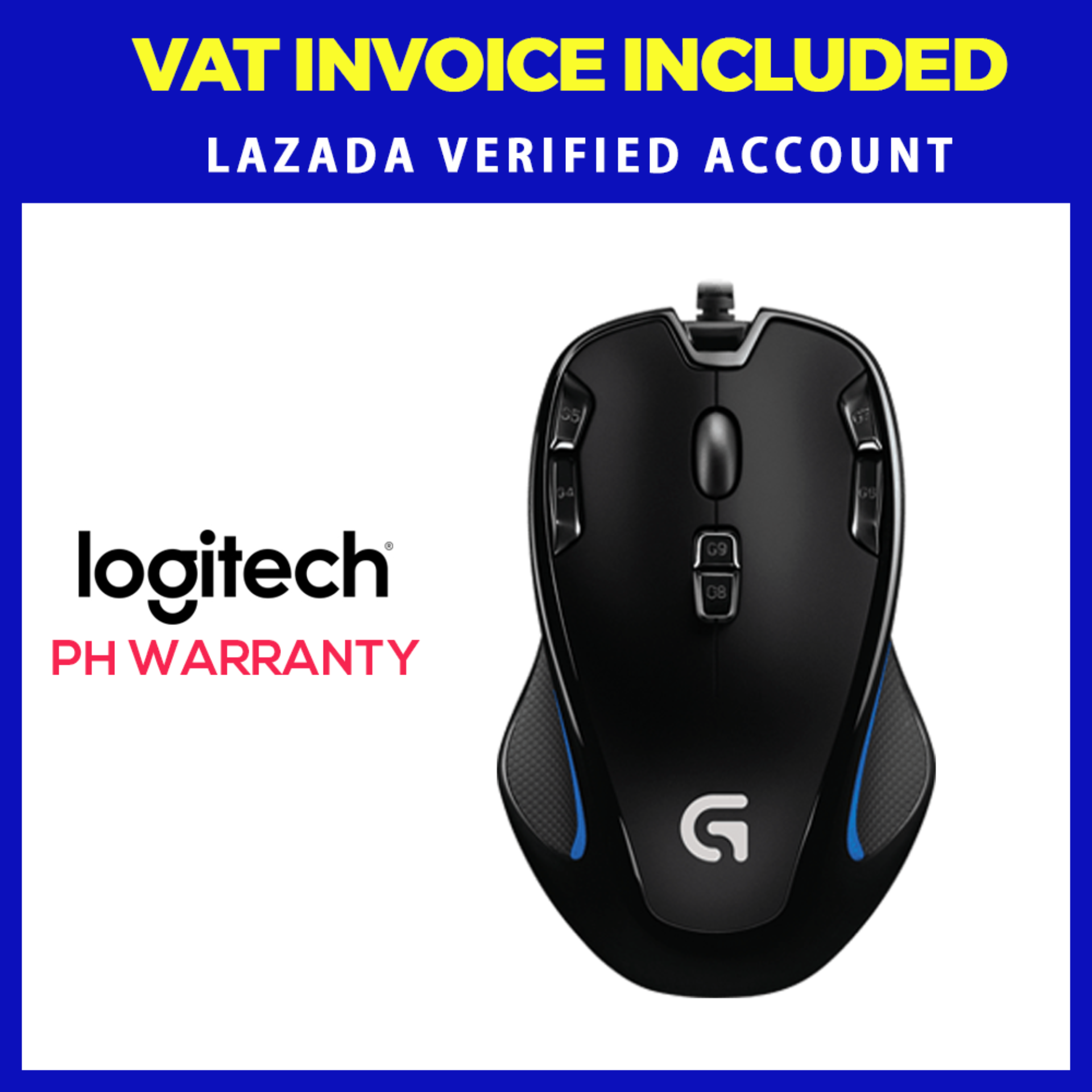 Logitech G300s Gaming Mouse, 2500DPI USB Wired Optical Sensor | Lazada PH