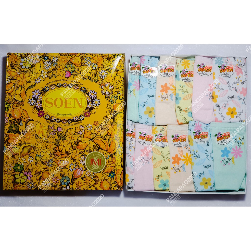 Original SOEN SEMI-FULL PANTY SMP for WomenTeens ASSORTED COLOR and ...