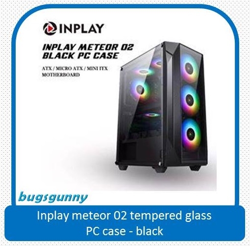 Inplay meteor 02 tempered glass PC case - black | Lazada PH