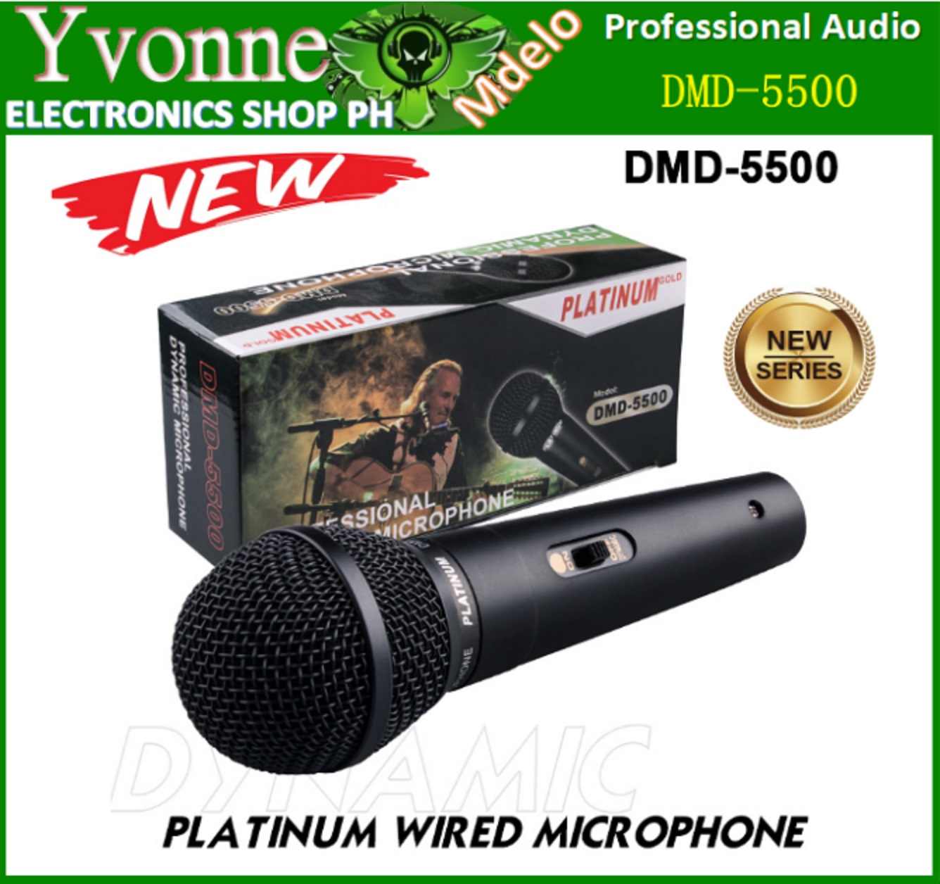 * NEW Platinum DMD-5500 Wired Microphone 7Meter Wire - Good Quality ...