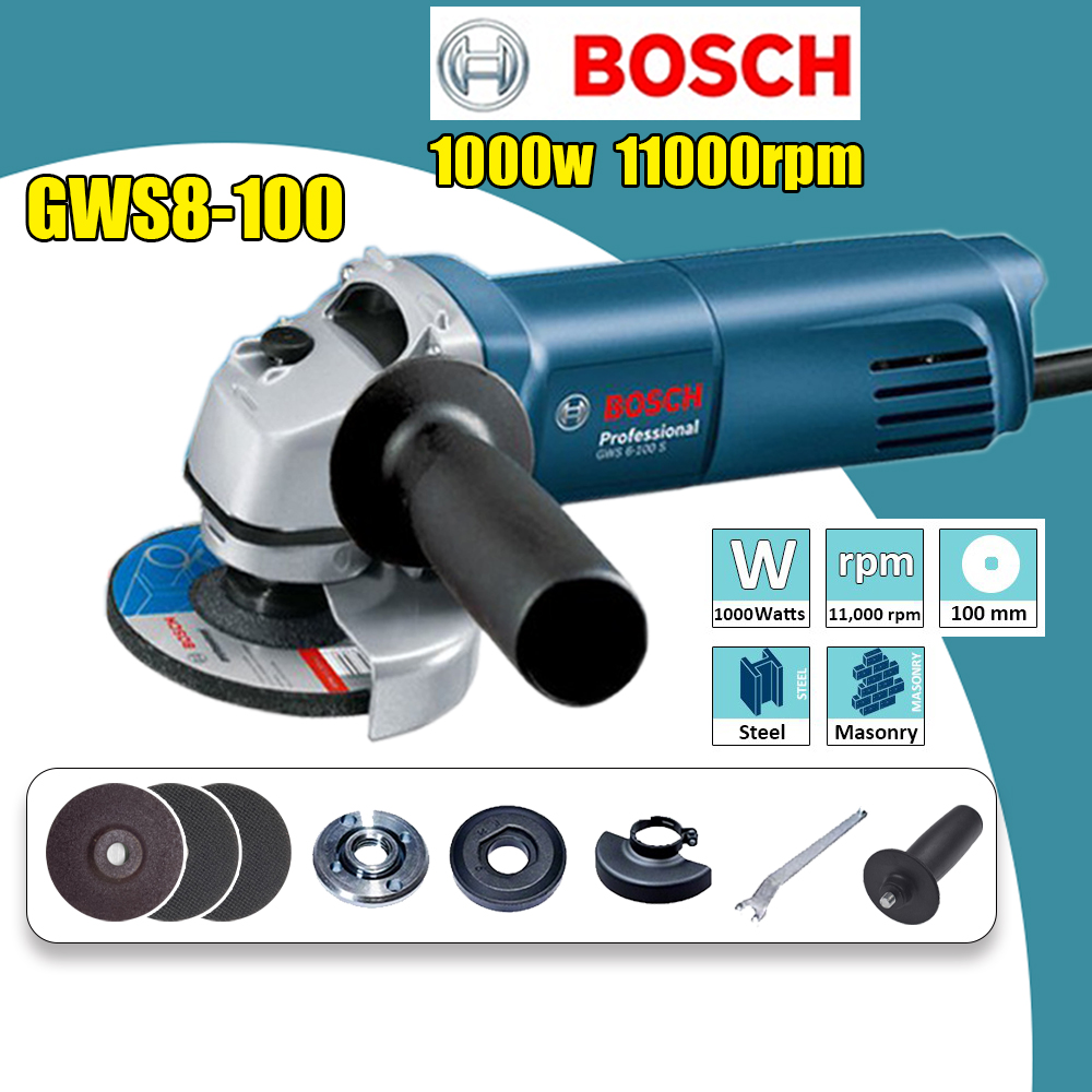 gws8-100 1000w Professional Electric Hand Angle Grinder Electric Power ...