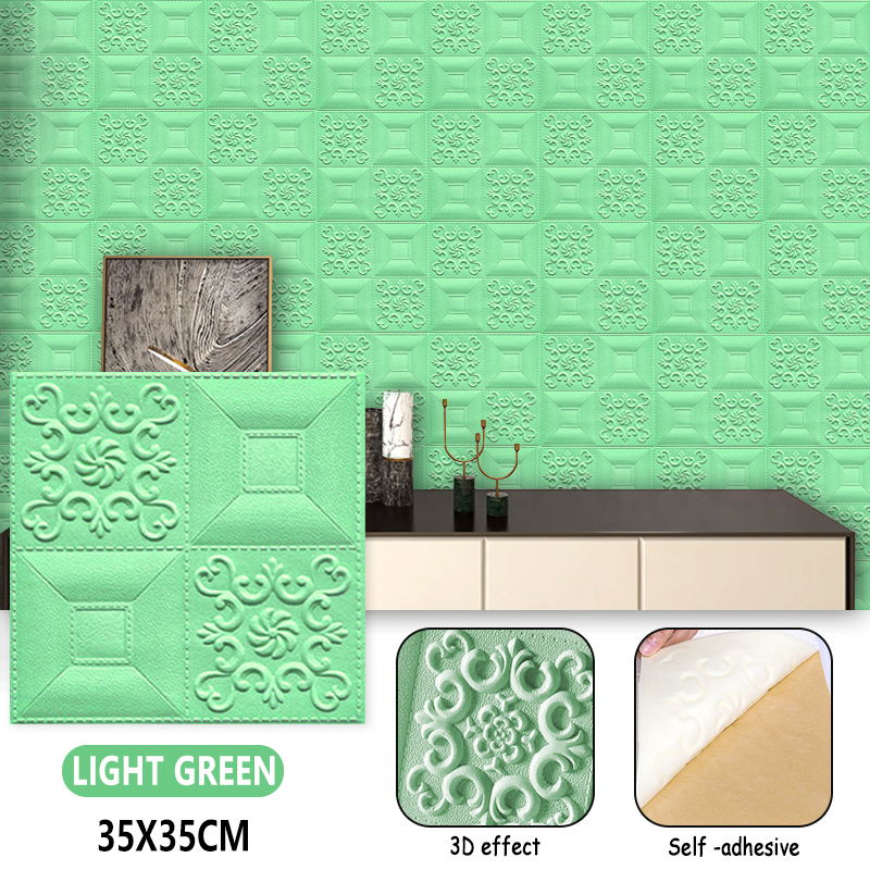 35*35cm 3D foam wallpaper design for wall paper sticker 3d adhesive ...