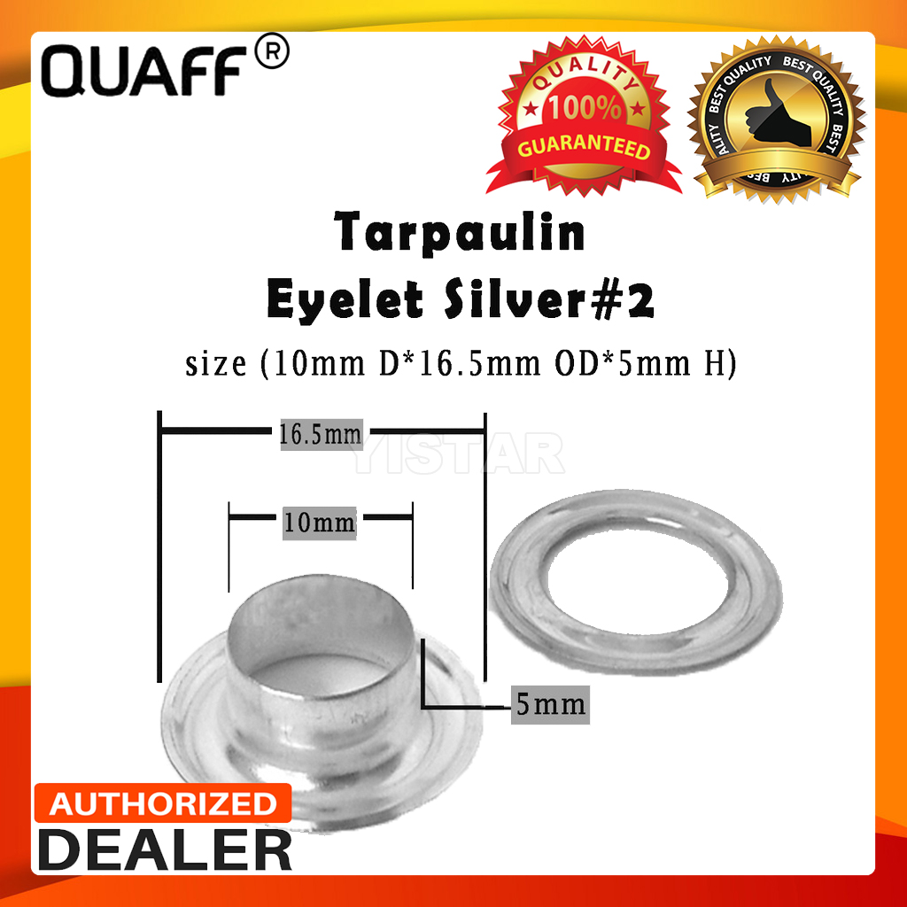 Yistar Eyelet For Tarpaulin 10mm 1000set per pack | Lazada PH