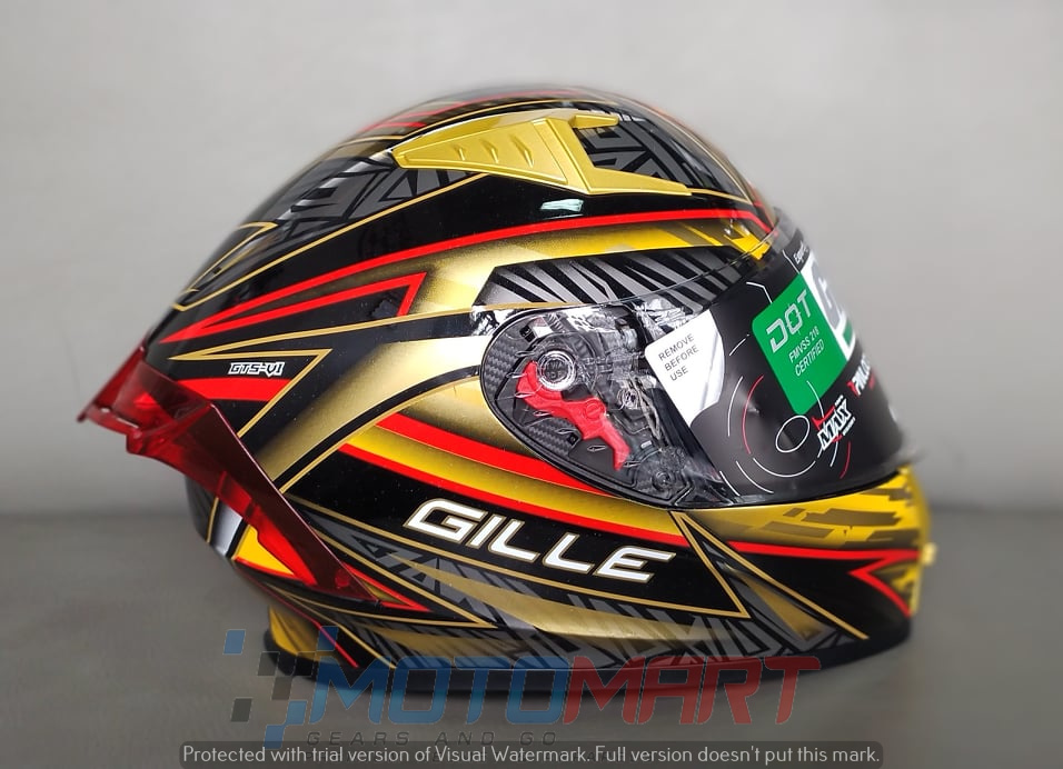 GILLE HELMETS GTS-V1 135 PITSTOP (GOLDEN) | Lazada PH