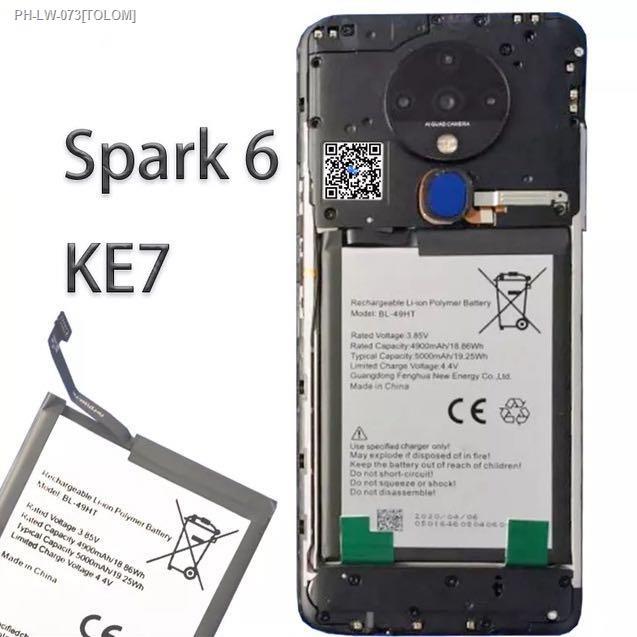 Infinix Tecno Spark 5 Pro 6 Go 2020 Camon 15 Air KE5 KE6 KE7 Pop 4 BC2C ...